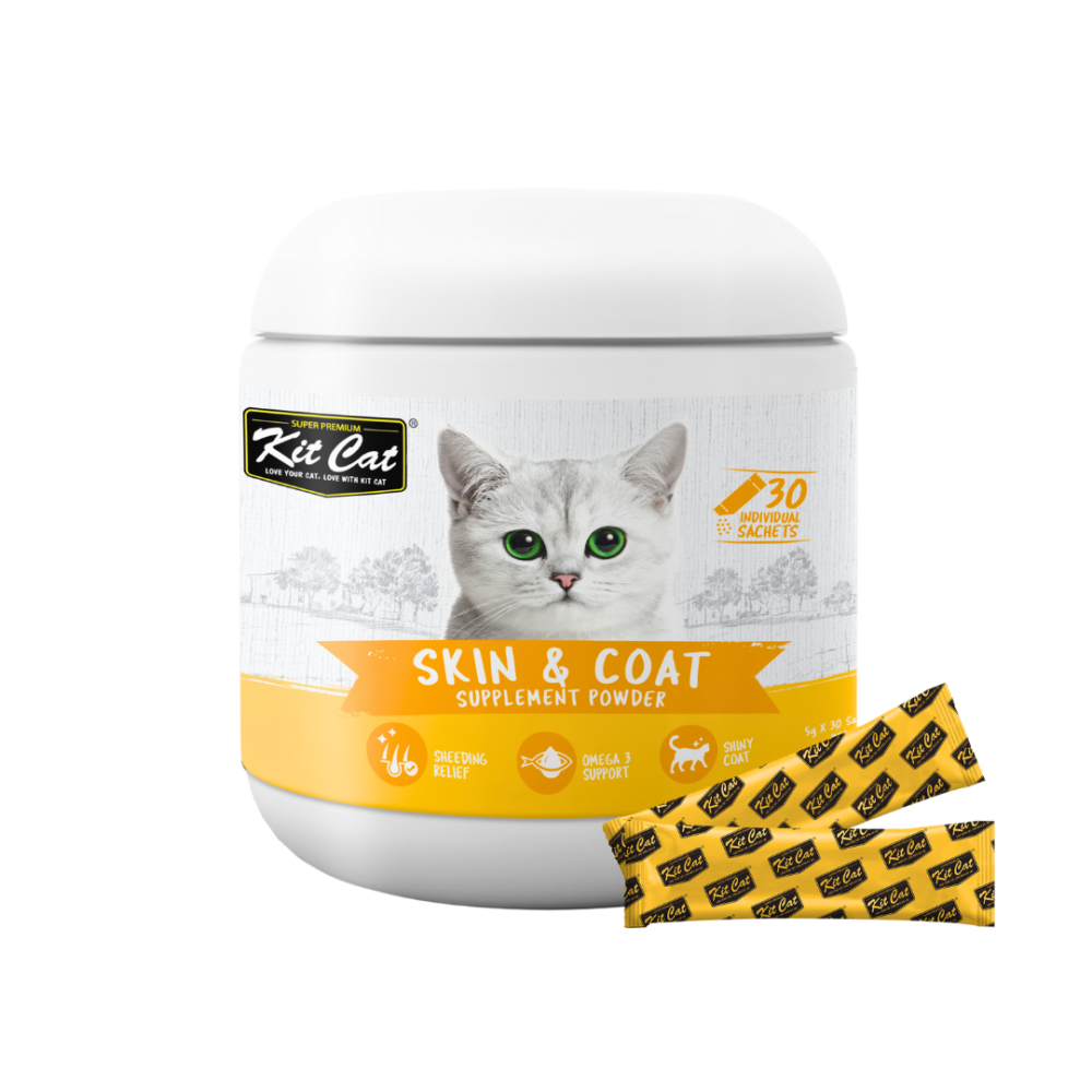 Kit Cat Supplement Powder Skin & Coat - Kit Cat International Pte Ltd
